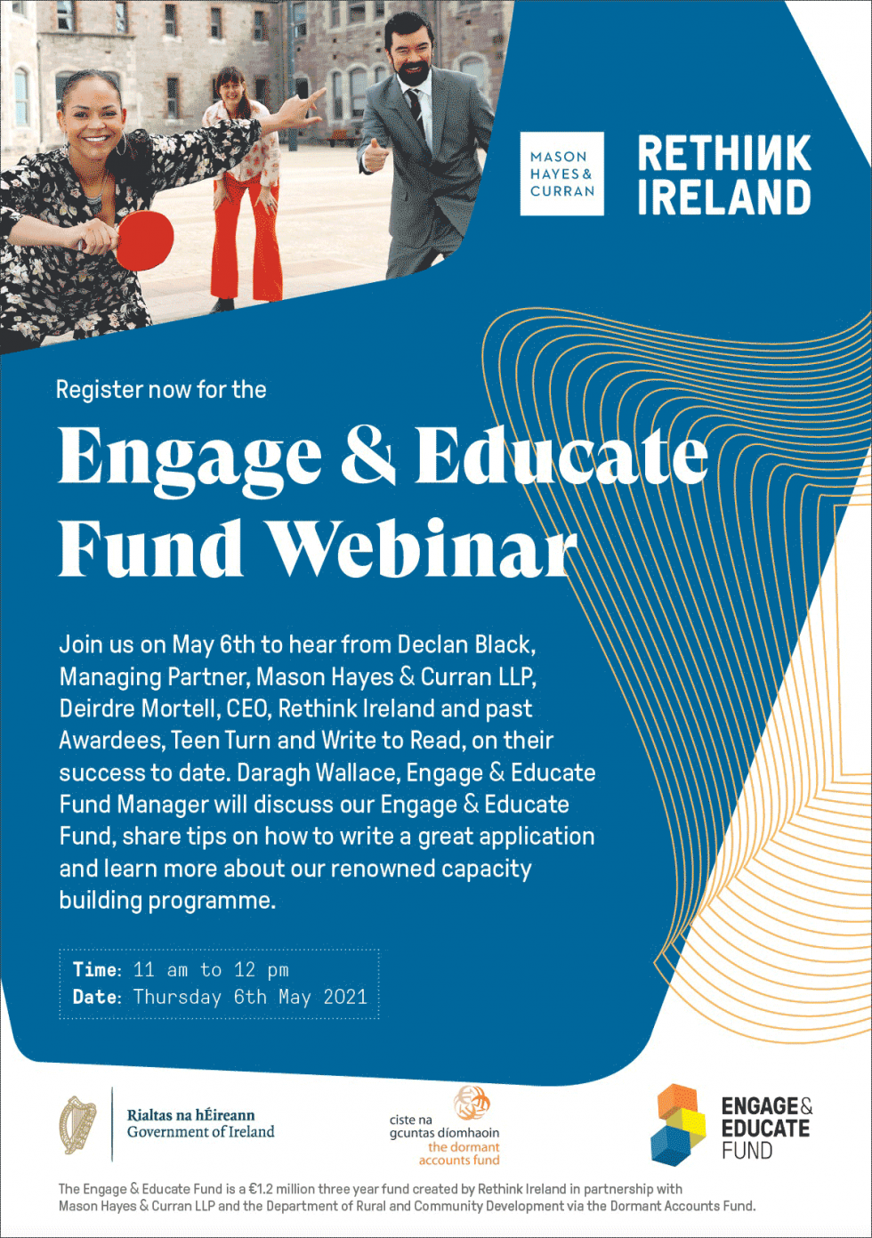 Rethink Ireland: Educate and Engage Webinar 6th May - SocEnt.ie