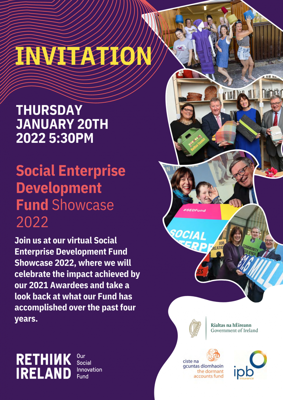 Rethink Ireland: Social Enterprise Development Fund Showcase 2022 ... Rethink Ireland: Social Enterprise Development Fund Showcase 2022 ...